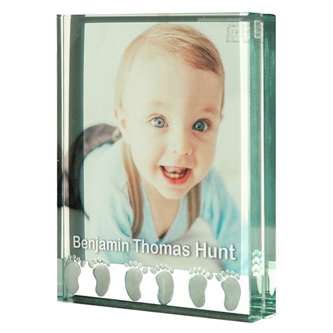 Personalised Baby Feet| Glass Photo Frame | Spaceform
