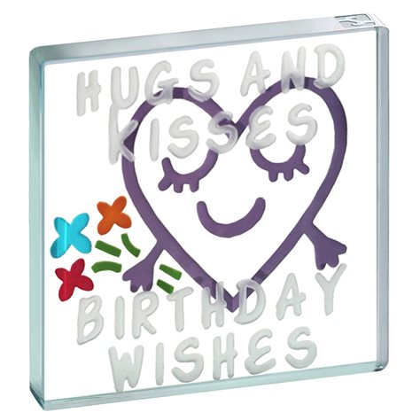 Engraved Birthday Wishes Token | Glass Tokens | Spaceform