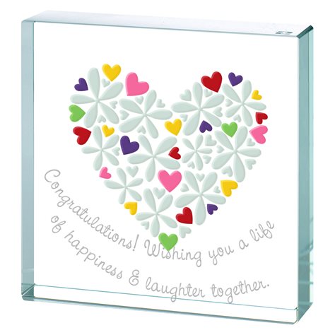 Engraved Congratulations Token | Glass Tokens | Spaceform
