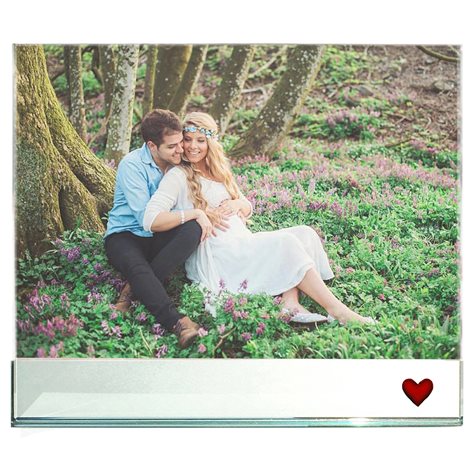 Big Little Red Heart Frame | Glass Photo Frames | Spaceform