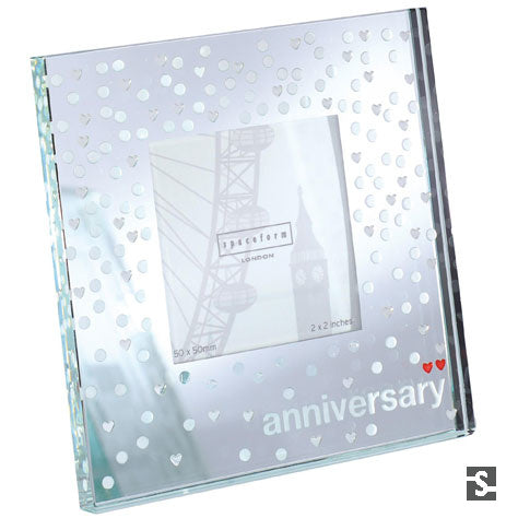Engraved Anniversary Frame | Glass Photo Frames | Spaceform