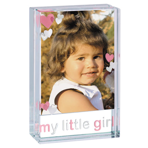 "My Little Girl" Engraved Glass Photo Frame by Spaceform
