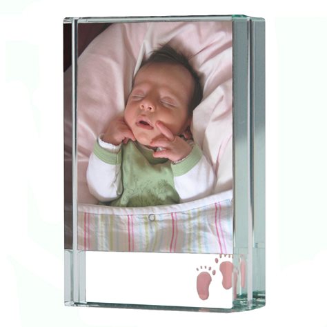 Pink Baby Feet Detail | Glass Photo Frames | Spaceform