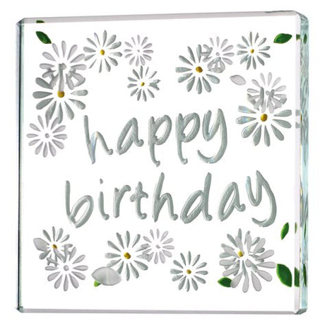 Miniature Token Happy Birthday Daisies – Spaceform