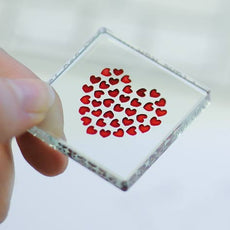 Miniature Token, Heart Within Hearts, On The Edge Says "'I Love You ...