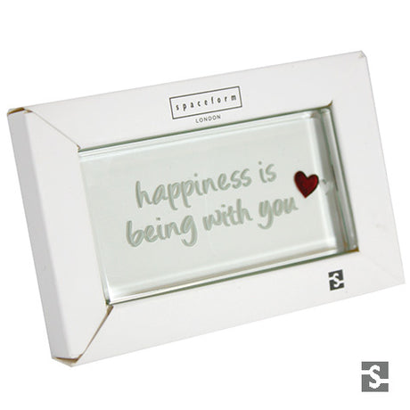Romantic Gift Idea, Happiness is Being with You by Spaceform