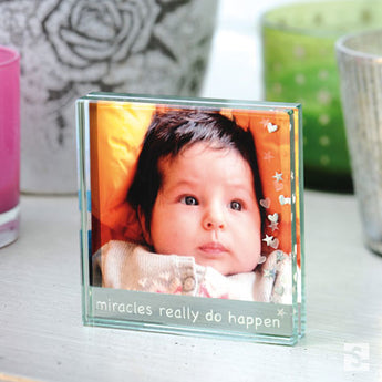 New Born Photo Frame | Miracles Really Do Happen | Spaceform