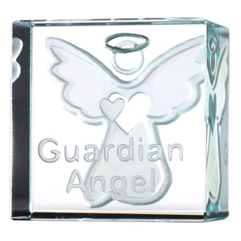 Engraved Guidian Angel | Glass Tokens | Spaceform