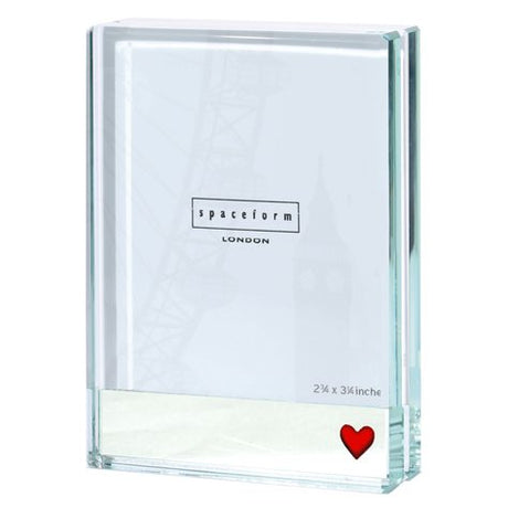Small Red Heart | Mirror Photo Frames | Spaceform