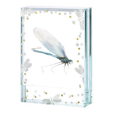 Glass Photo Frame with Dragonflies and Stars by Spaceform