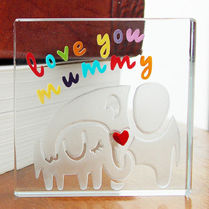 Engraved Gift for Mum| Glass Tokens | Spaceform